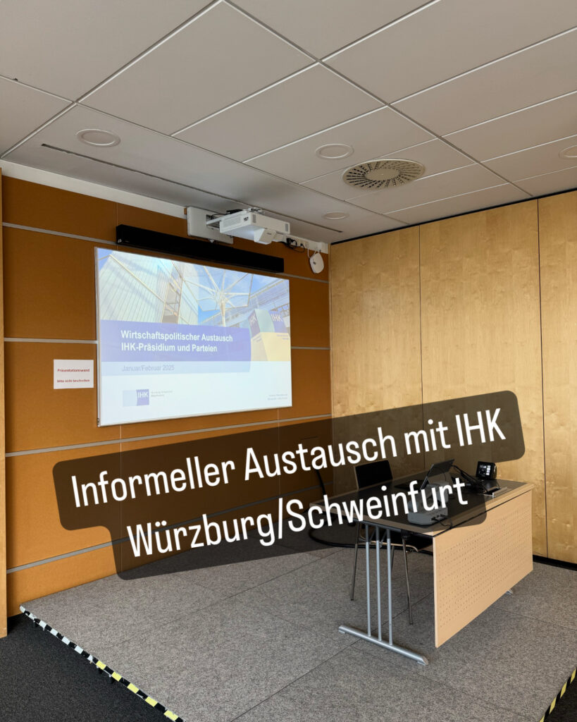 Wirtschaft im Wandel: Austausch mit der IHK Würzburg-Schweinfurt ...